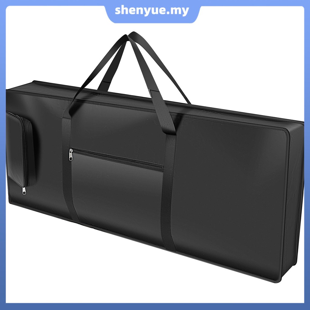 61 Key Keyboard Gig Bag Padded Keyboard Case with Handle and Adjustable ...