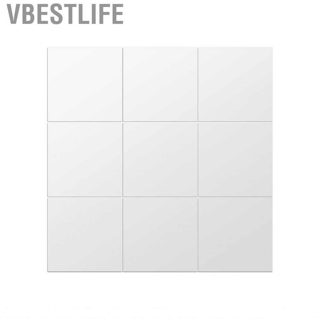 VBESTLIFE 16pcs Mirror Tile Stickers Self-Adhesive DIY Wall Plastic Non ...