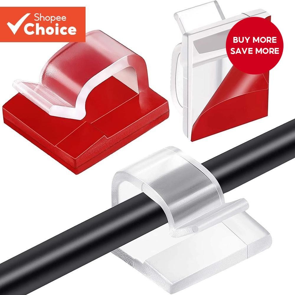 10/20/50Pcs Cable Organizer Clips Wire Winder Holder Earphone Mouse ...