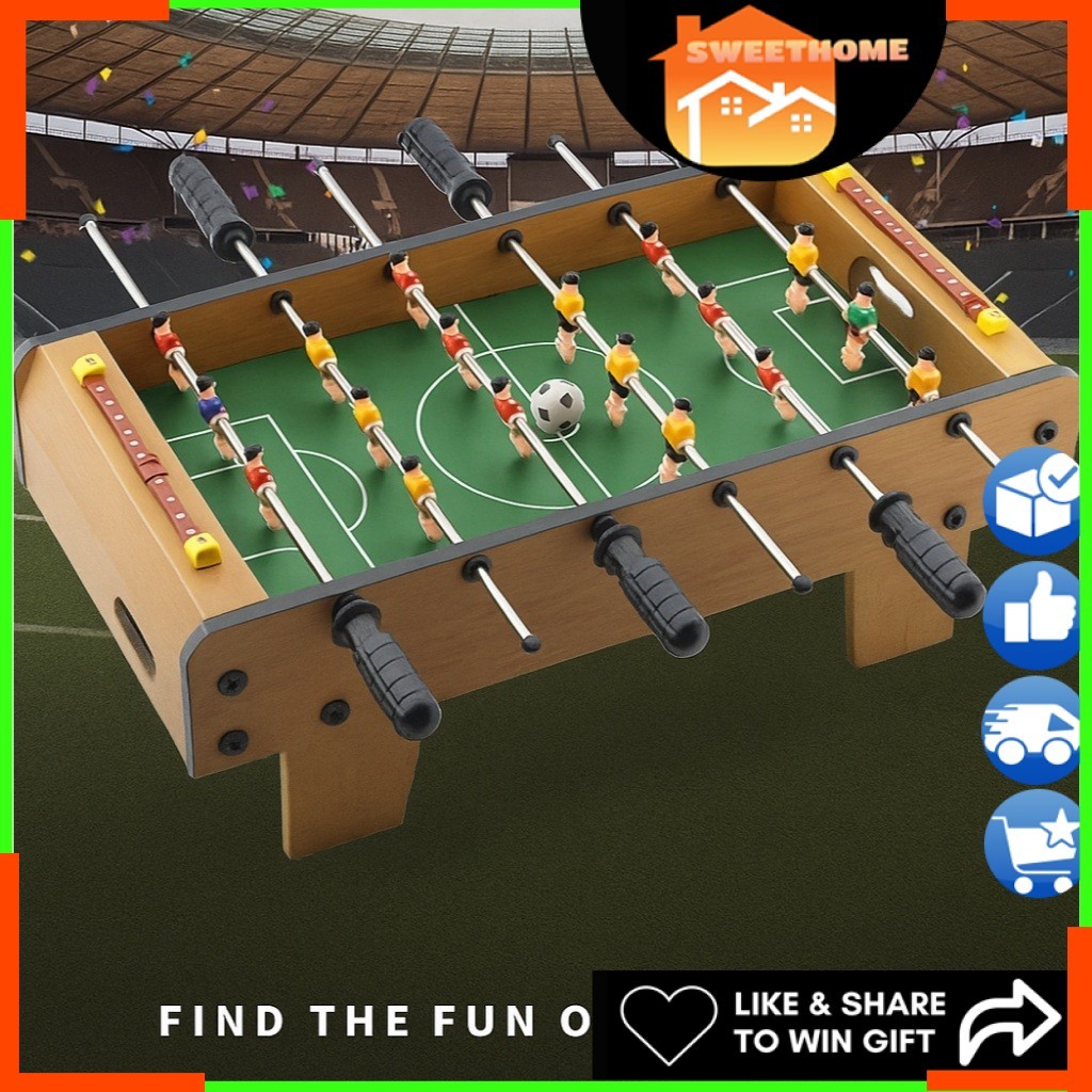 Deluxe 6-Control Mini Foosball Table Soccer Table Football Table With ...