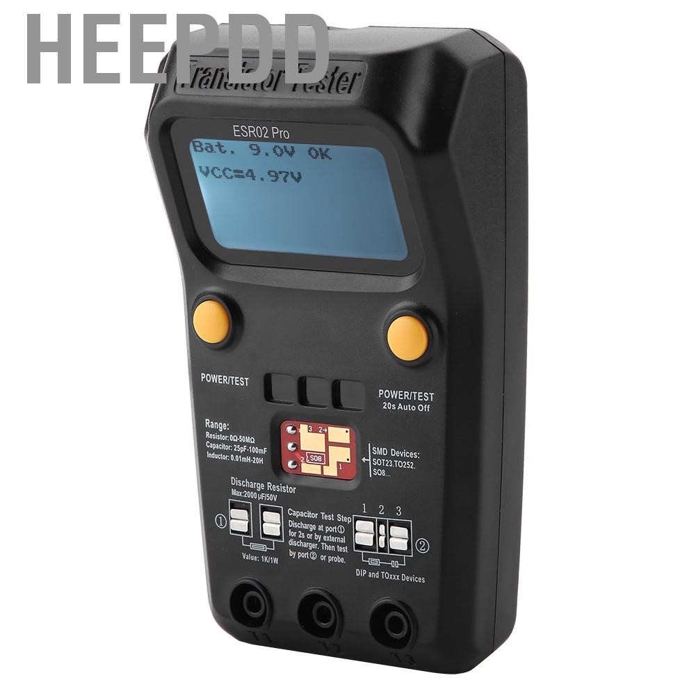 HEEPDD Digital Transistor Tester Pro SMD Chip Component Meter ...