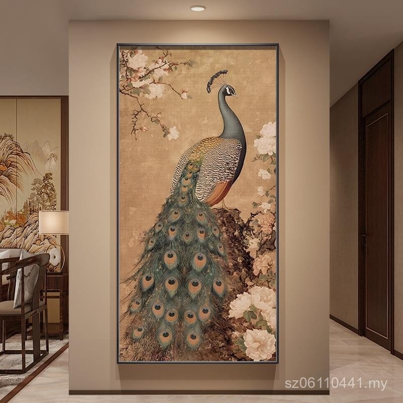 Peacock Corridor Aesthetics Song Dynasty Paintings Economical Good Pair ...