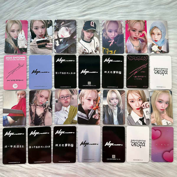 aespa aespa armageddon Jin Minting Photocard aespa Capsule Toy Machine Photocard kms Winter ...