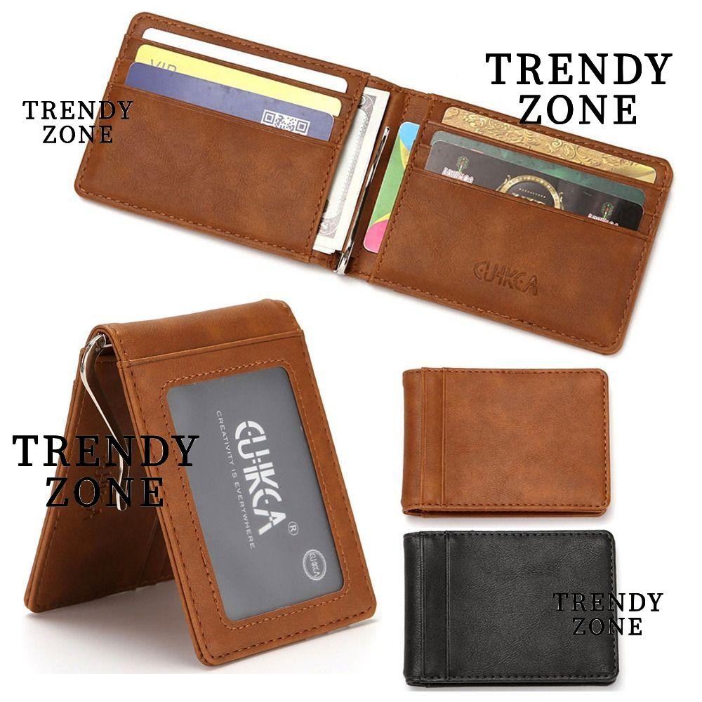 TRENDYZONE Short Wallet, Money Clips Card Holder Male Purse, Fashion ...