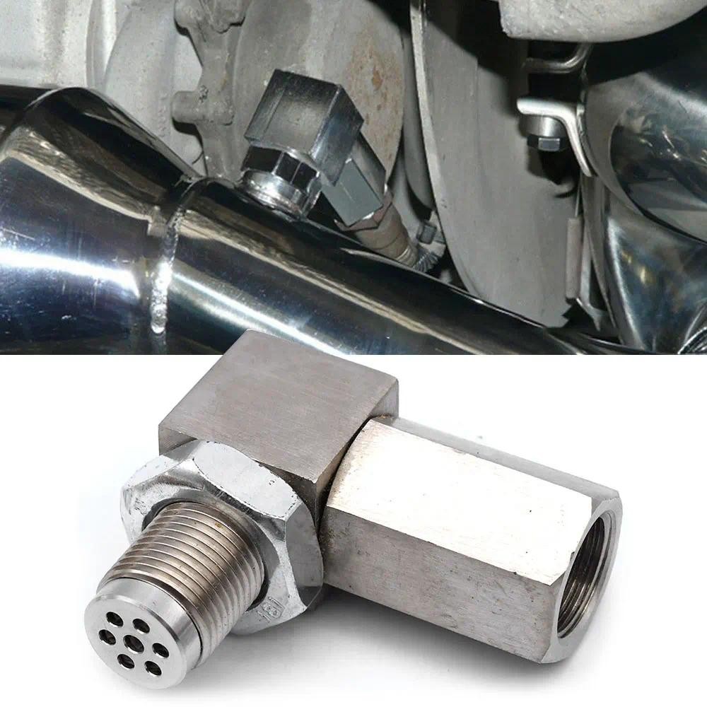 Universal 90 Degree O2 Sensor Spacer Adapter Engine Light CEL Check ...