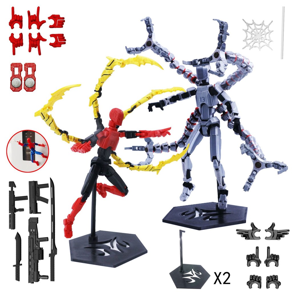 SpiderMan VS Doctor Octopus Lucky 13 Action Figure Dummy Robot T13 ...