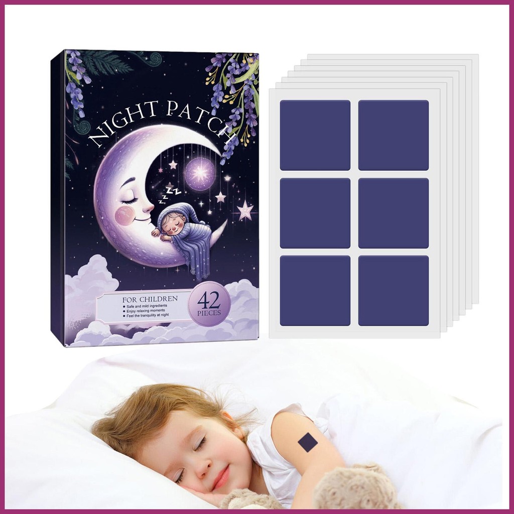 Natural Sleep Aid for Kids Patches 42PCS Sleep Stickers Long-Lasting ...