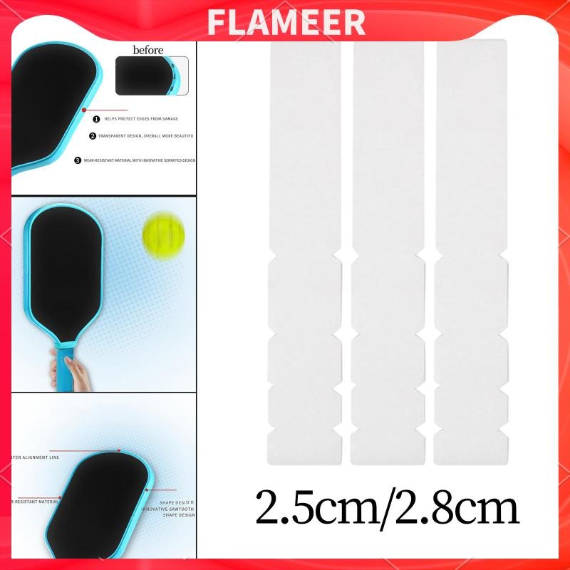 [FlameerMY] 3pcs Pickleball Racket Tape, Clear Pickleball Racket ...