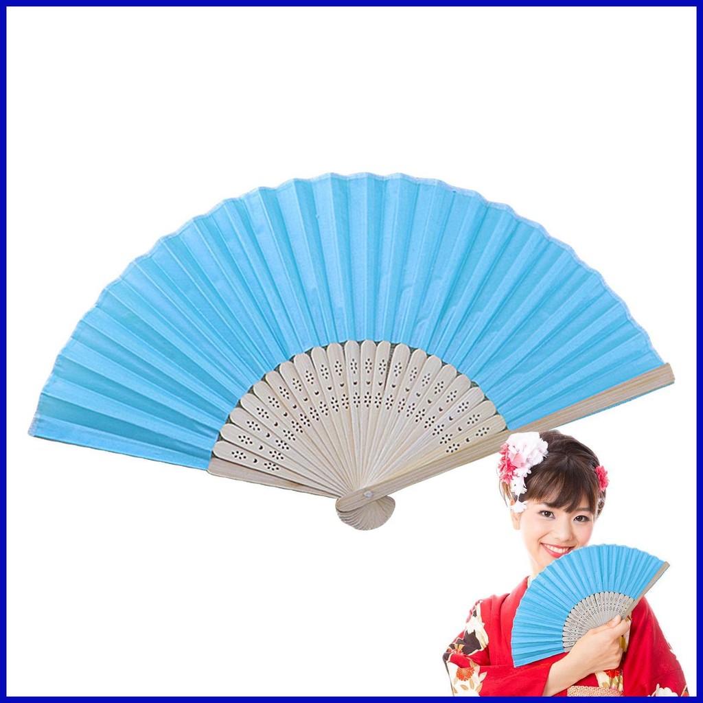 Silk Hand Fans For Women Pure Pai Fan Blank Calligraphy Painting Fan ...