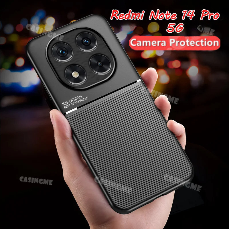 Redmi Note14Pro 5G Phone Case anti-Knock Soft Ring Car Leather Casing ...