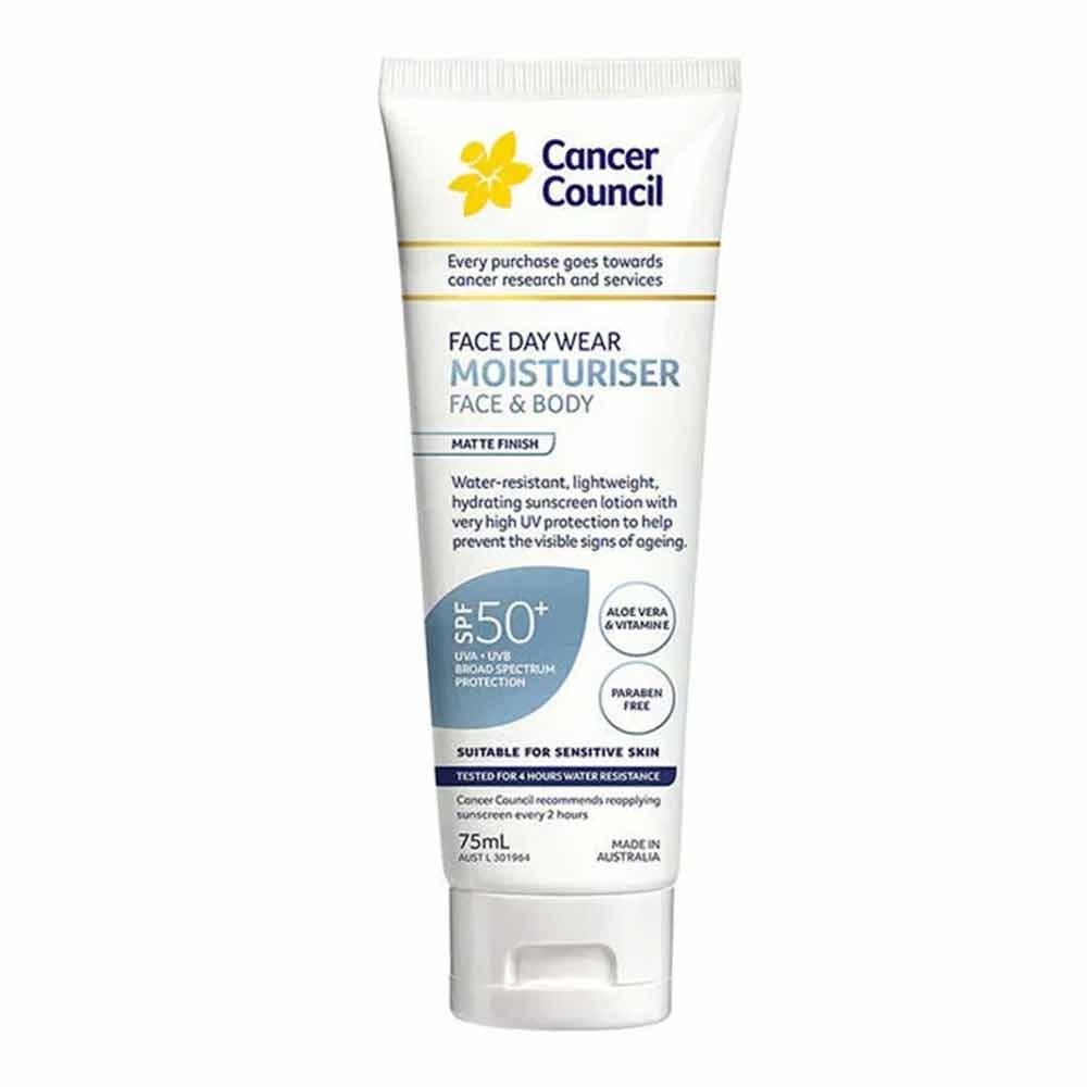 Cancer Council Moisturiser Matte Water Resistant Sunscreen SPF 50 ...