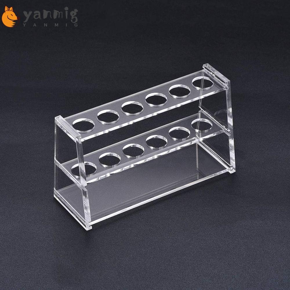 YANMIG Acrylic Test Tube Holder, 6 Well 16mm Centrifuge Tubes Rack ...