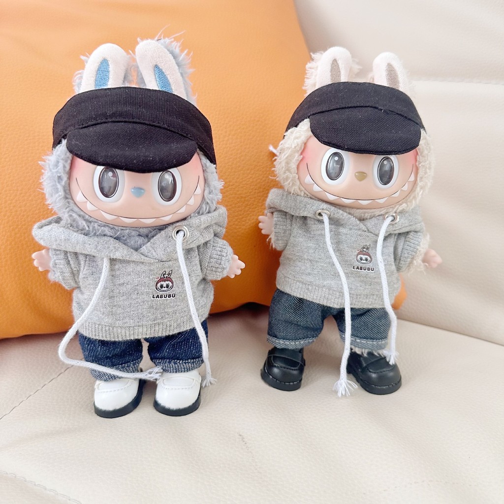 17cm doll labubu doll clothes] labubu clothes Macaron 17cm labubu Vinyl ...