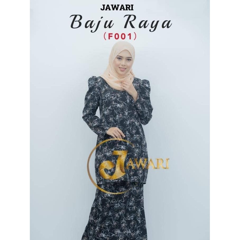 JAWARI Baju Raya 2025 Bunga F001 - Elegan dengan Corak Bunga - Floral ...