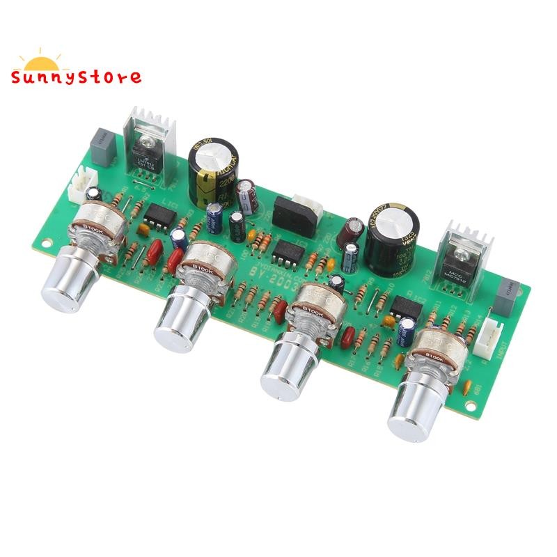 12V NE4558 HIFI Preamp Tone Board Bass Treble Volume Control Pre ...