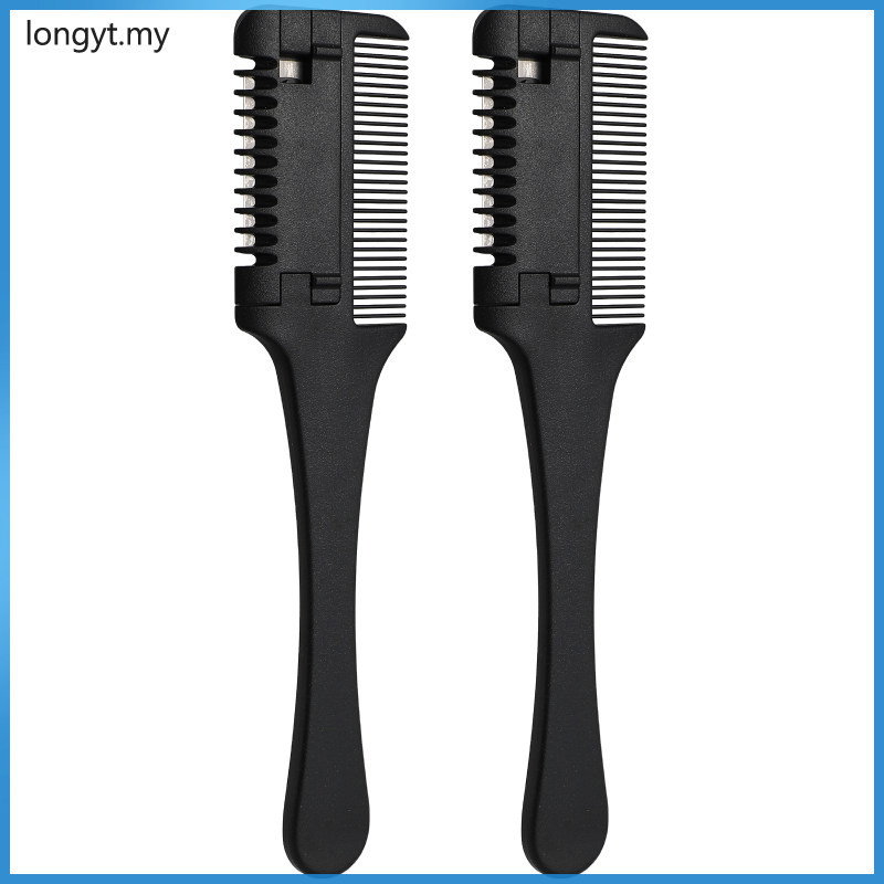 longyt Double-sided Hair Shaving Comb with Trimmer Slim Haircut Cutting ...