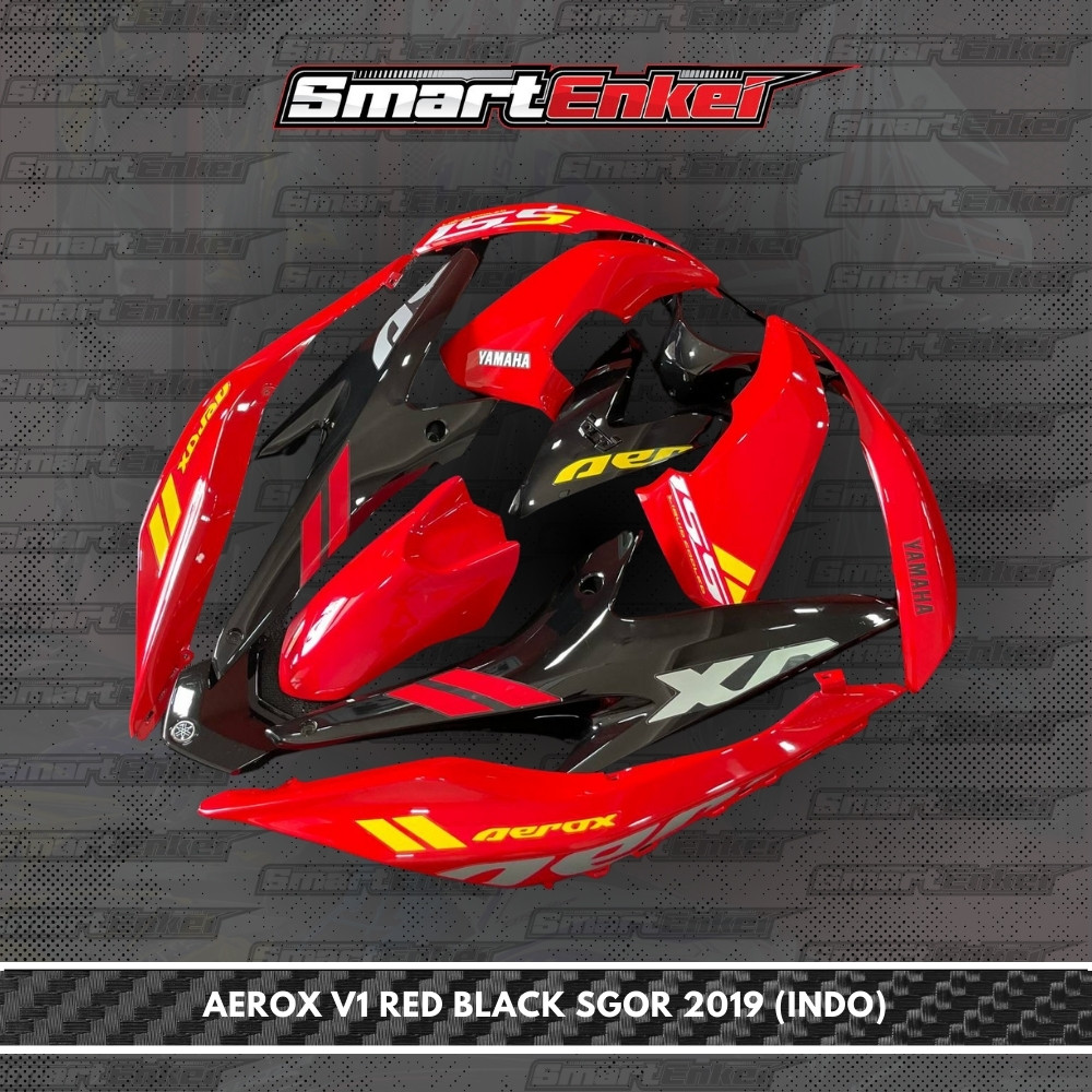 NVX V1 AEROX RED BLACK 2019 SGOR ORIGINAL INDONESIA | Shopee Malaysia