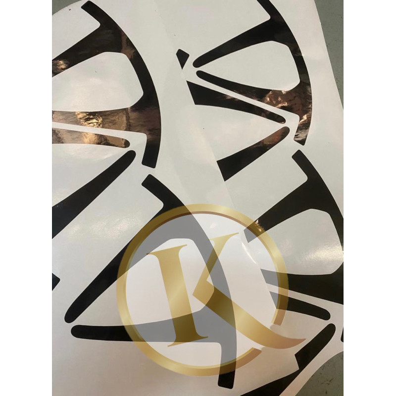 [Ready Stock] K548# Perodua Bezza Wheel Rim Sticker (Glossy Black ...