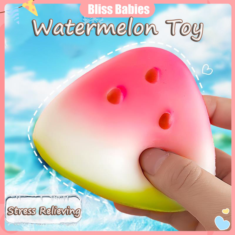 Simulated Watermelon Squishy Wet Soft Ice Skin Slow Rebound Toy Stress ...