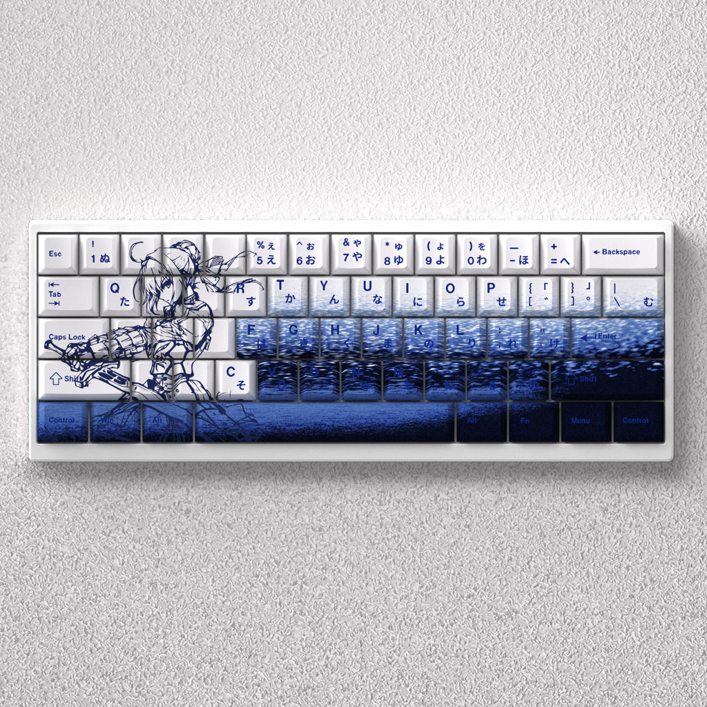 Saber Keycaps Cherry Profile PBT Five-sided Dye Sublimation Japanese ...