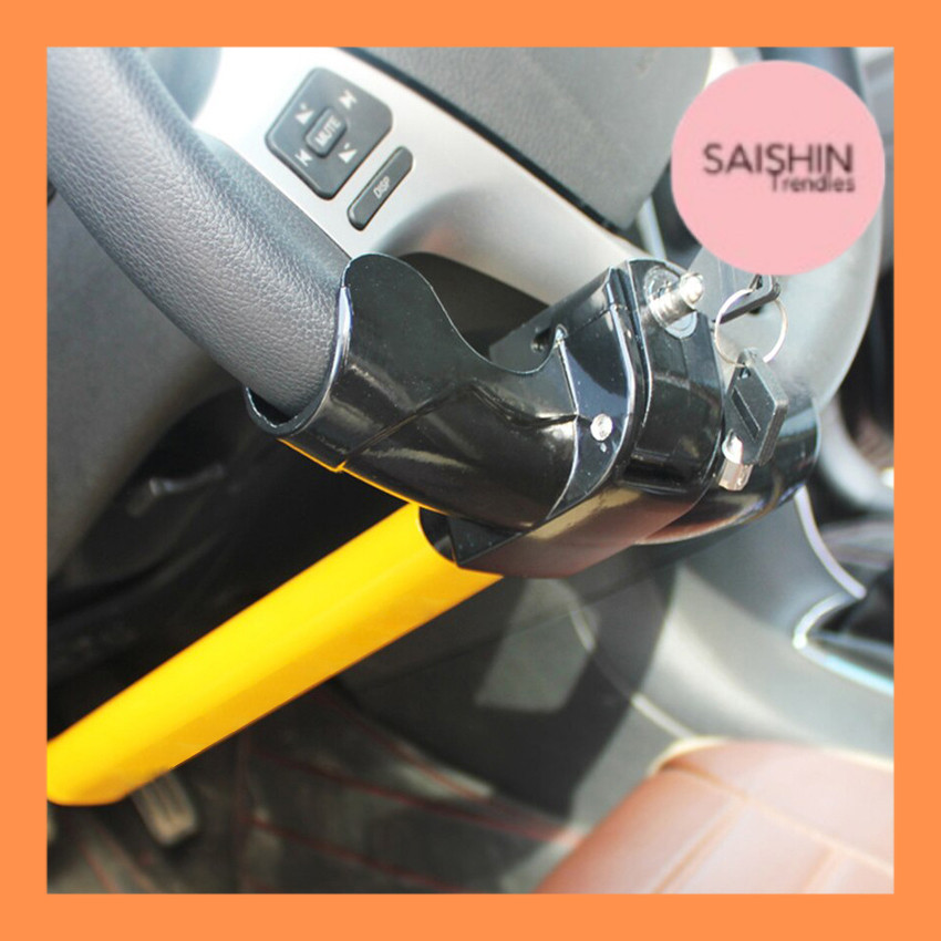 Saishin Anti-theft T-Shaped Steering Wheel Car Lock | Shopee Malaysia