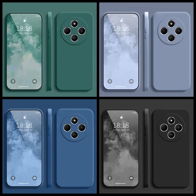 Poco C75 casing poco C65/X5 Pro/X6 Pro 5G Simple plain color anti drop ...