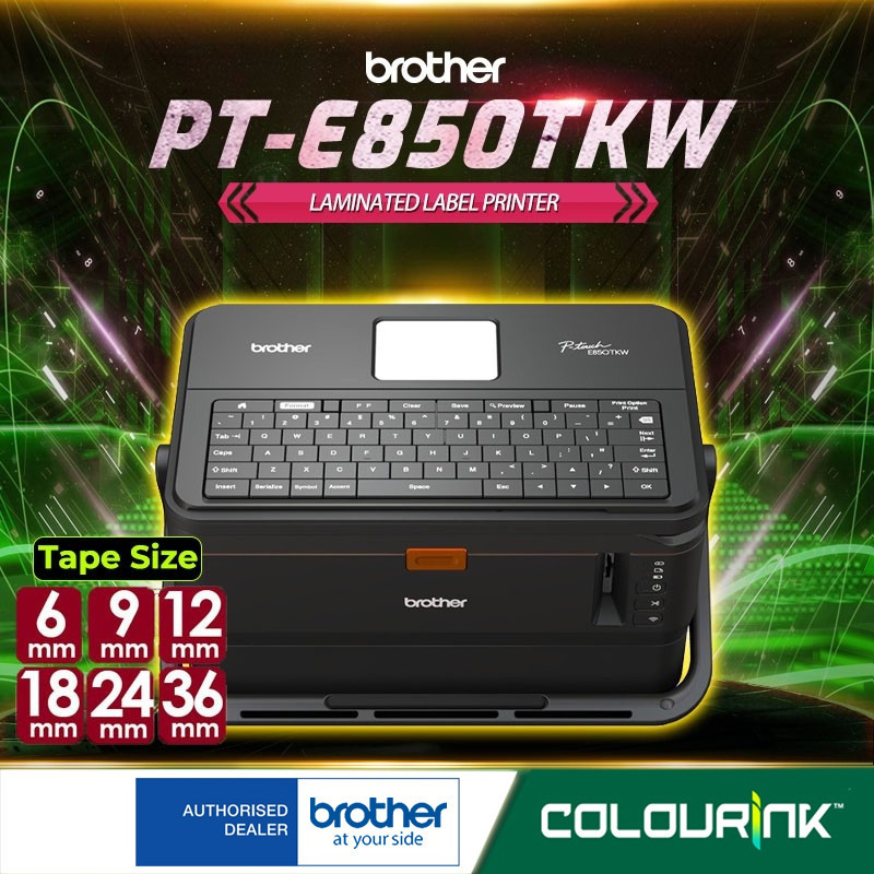 Brother P-Touch PT-E850TKW Industrial Portable Battery Handheld Label ...