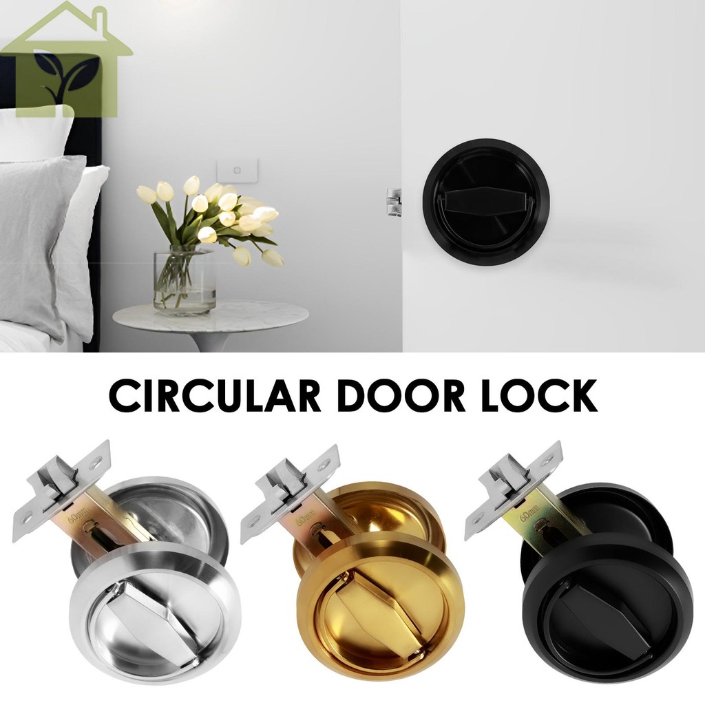 Round Recessed Door Lock 304 Stainless Steel Hidden Recessed Cup Door ...