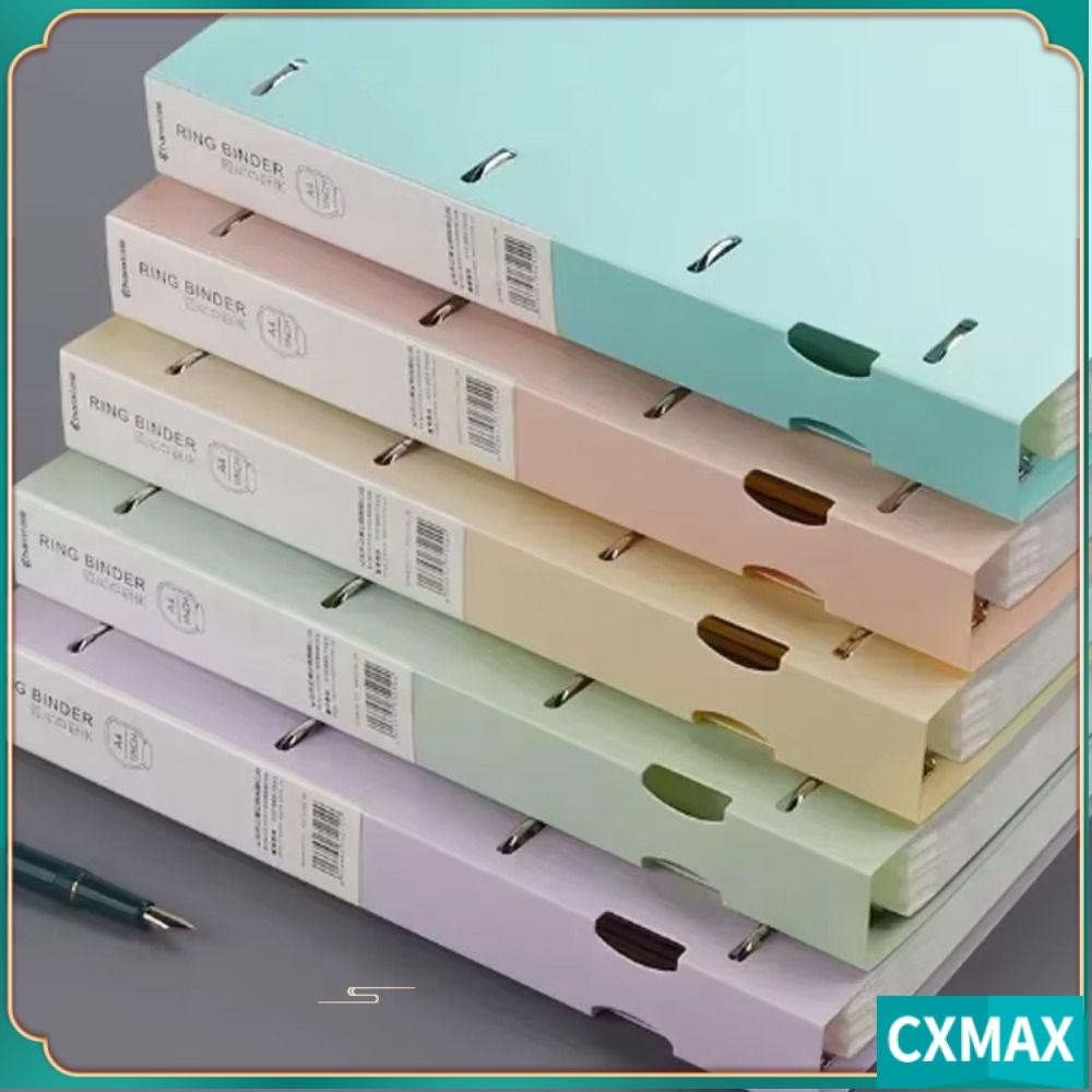 CVMAX File Folder, 4-Hole Plastic A4 Storage Folder, Loose-Leaf ...