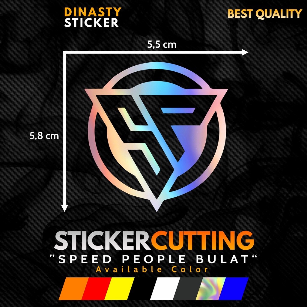 STICKER STICKER CUTTING VIRAL SP BULAT SPEED PEOPLE ROUND | Shopee Malaysia