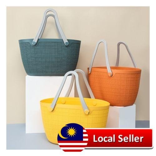 Multifunctional Use Grocery Laundry Storage Plastic Basket with Handle ...