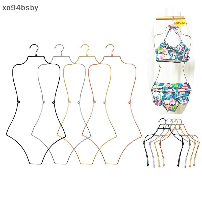 xo94bsby Swimsuit Hanger Metal Wire Body Shape Bikini Hanger Foldable ...