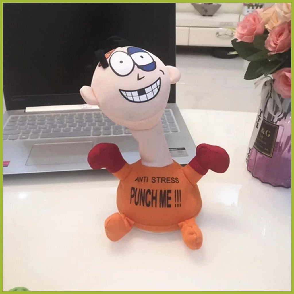 Punch Screaming Toy Calming Figure Punching Sensory Doll with Suction ...