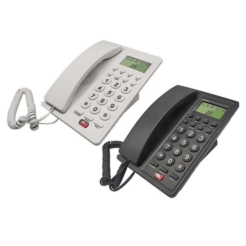 Corded Landline Phone Fixed Telephone for Hotel Room, Office Use With ...