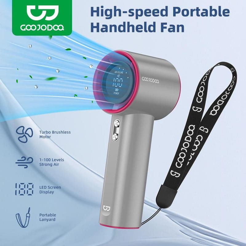 GOOJODOQ 4000mAh Portable Super High Speed Turbo Fan | Adjustment With ...