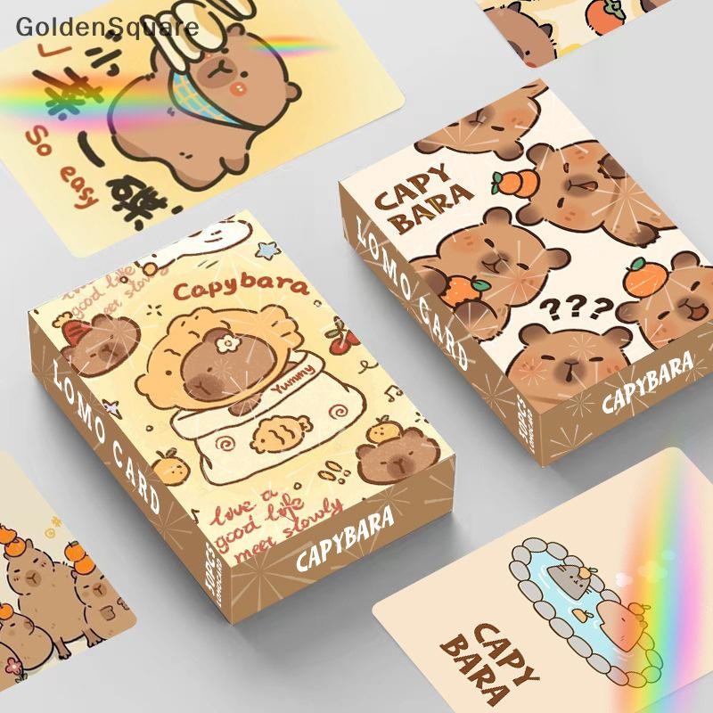 GG 30Pcs Kawaii Double-sided Capybara Photocards Cartoon Capybara ...