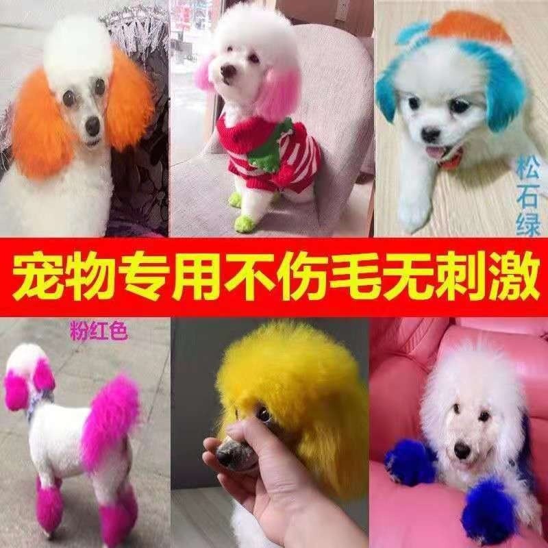 Pet hair dye cream Pet Dog hair dye Pink Pink hair dye cream Teddy ...