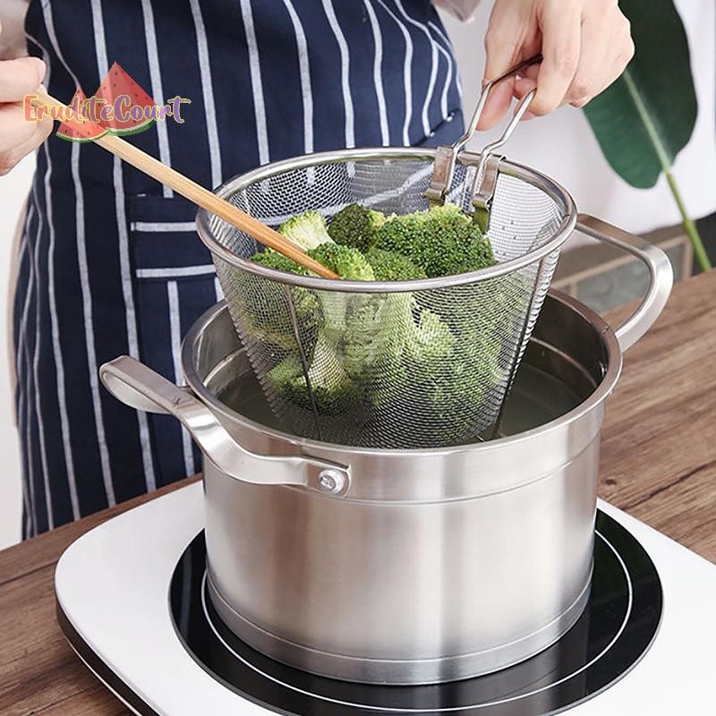 [ECM] French Chip Frying Strainer Basket Stainless Steel Deep Fry ...