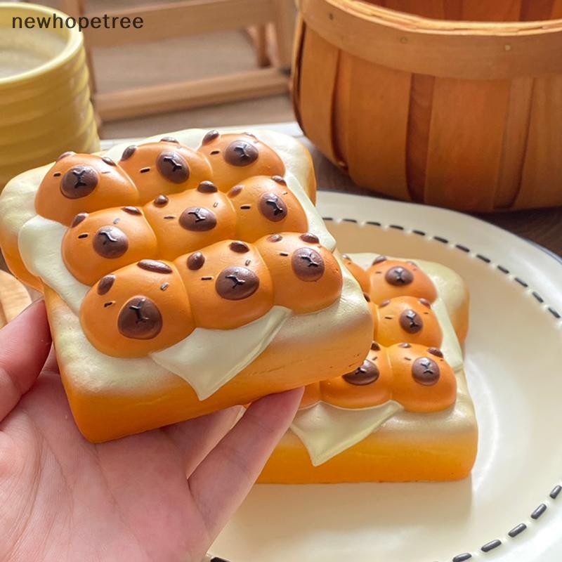 Ntmy Capybara Toast Bread Toy Slow Rising TPR Squeeze Toy Bubble Stress ...