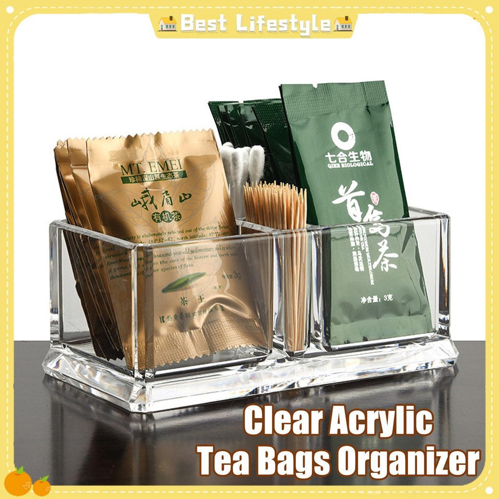Tea Bags Organizer Tea Bag Container Drink Packet Organizer Sugar ...