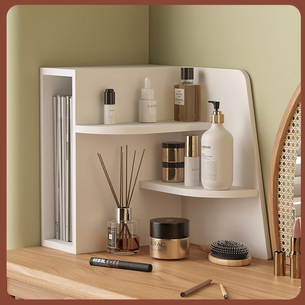Tabletop elevated shelf drawer-type portable storage shelf, home ...