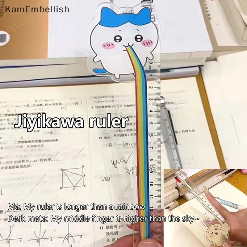 KamEm Cute Creative Anime Peripheral Ruler Funny Cartoon Plastic Rulers ...