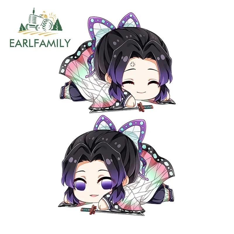 EARLFAMILY 13cm for Shinobu Kawaii Car Stickers Anime Chibi Graffiti ...