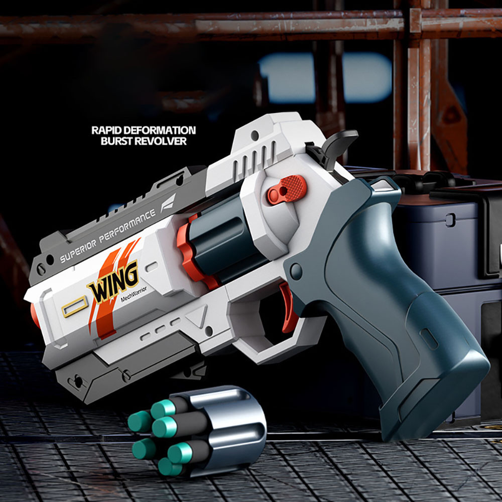 Kids Soft Bullets Guns Toy for Boy Adult EVA Foam Bullet Pistol Rapid ...