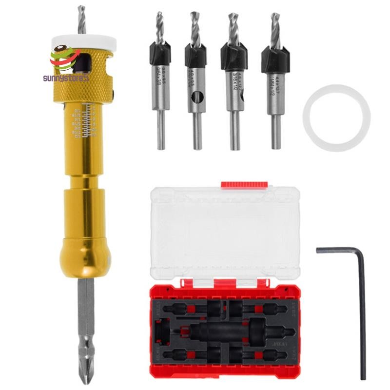 Woodworking Counterbore Drill Step Drill Wood Self-Tapping Screw Punch ...
