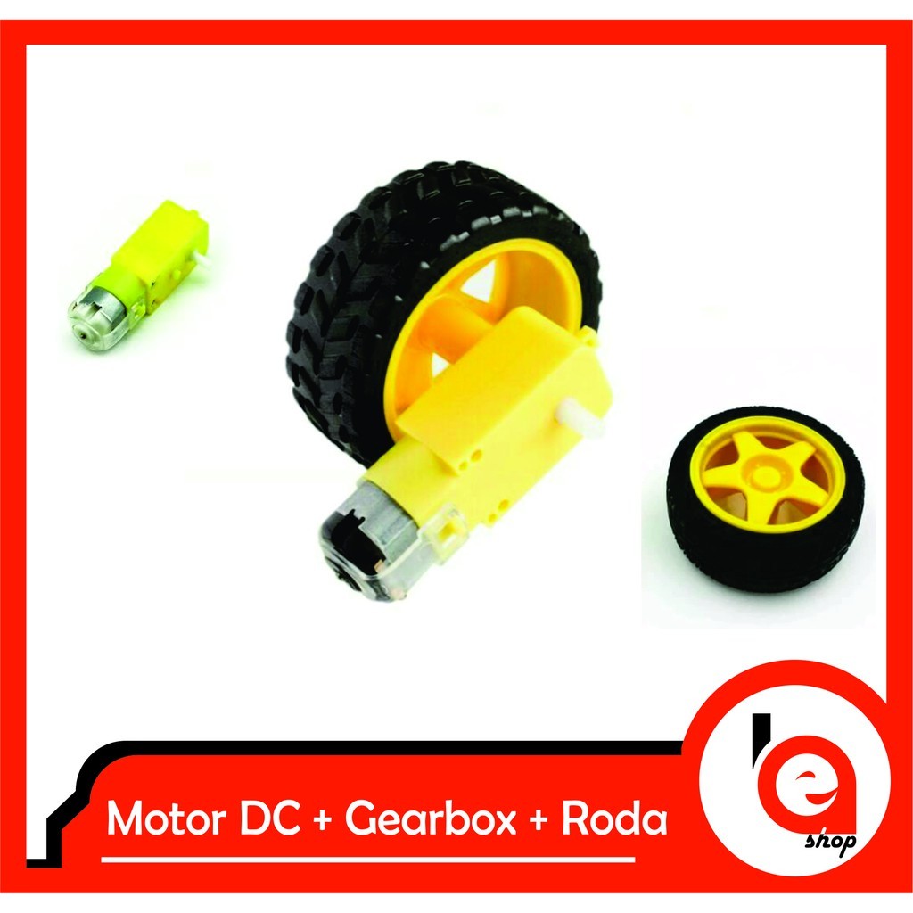 Yellow Gearbox DC Motor and DIY Wheels 1:48 Abe Robot | Shopee Malaysia