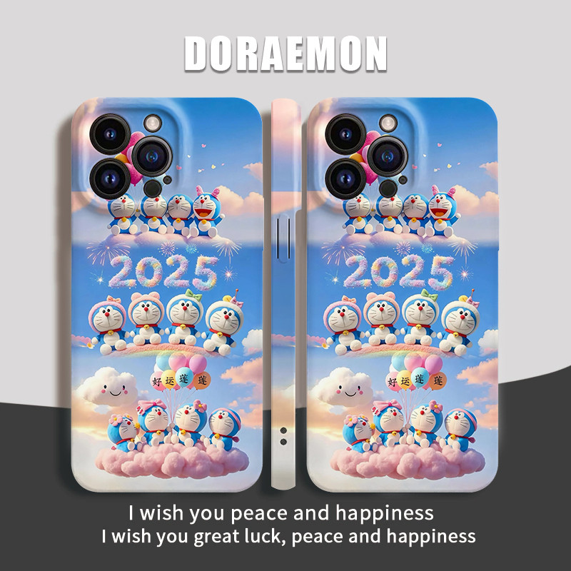 Cartoon Cute Doraemon High-End Feeling All-Inclusive Shock-resistant ...