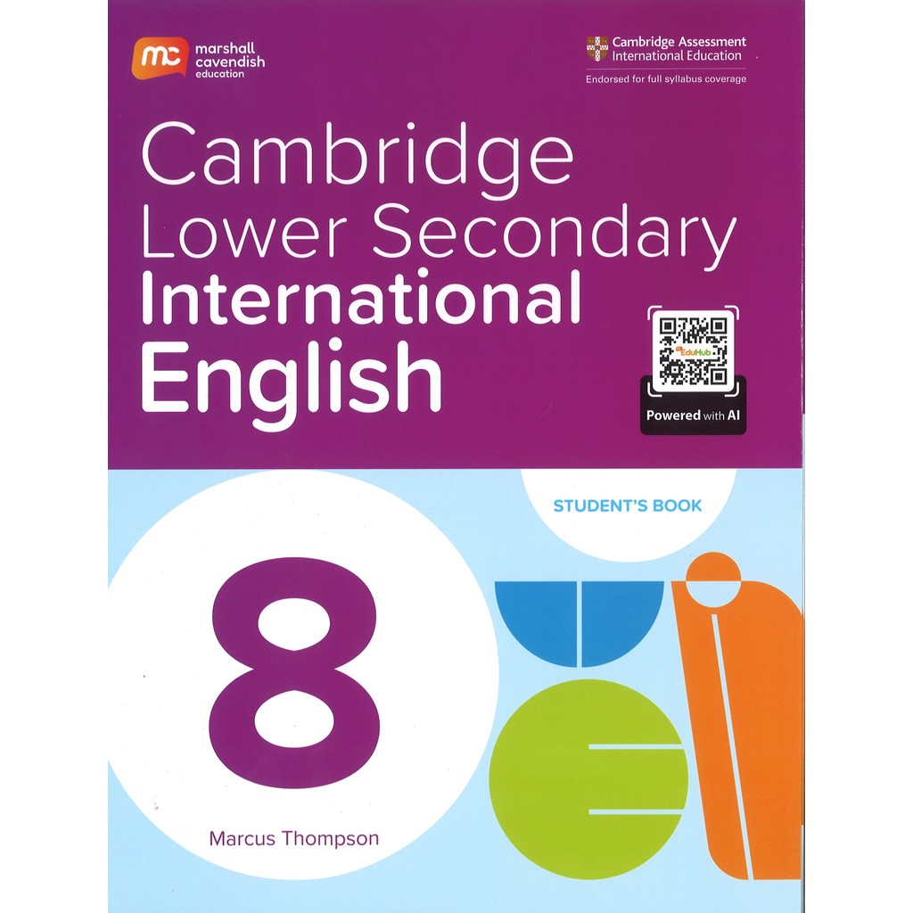 Marshall Cavendish Cambridge Lower Secondary International English Student's Book Stage 8 ...