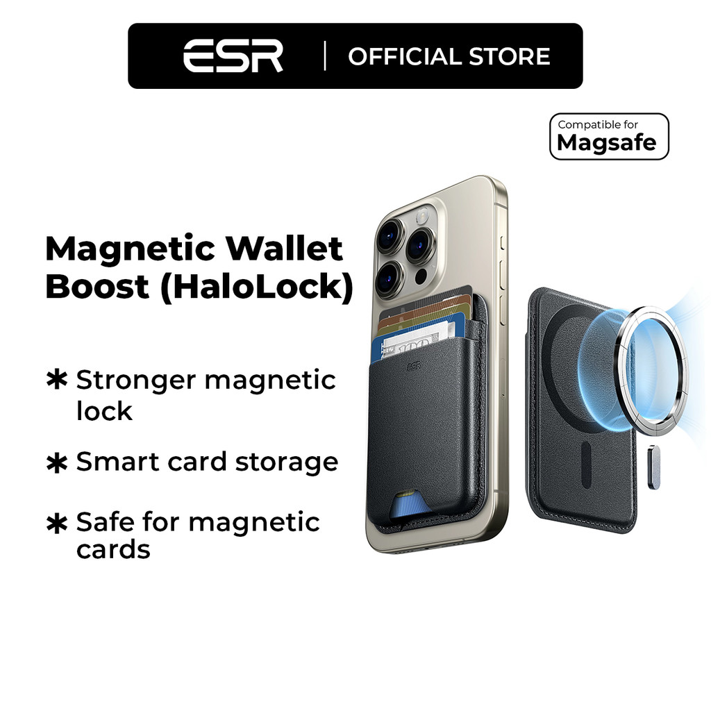 ESR 2K638 Magnetic Wallet Boost (Halolock), MagSafe Wallet | Shopee ...