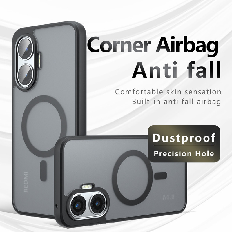 For Xiaomi POCO F7, Redmi Turbo 4 Pro Case ELVEV PC TPU Anti ...